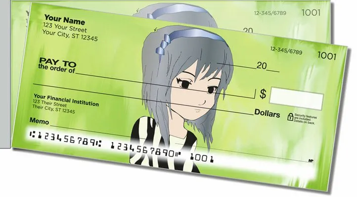 Anime Side Tear Personal Checks - Personal Checks