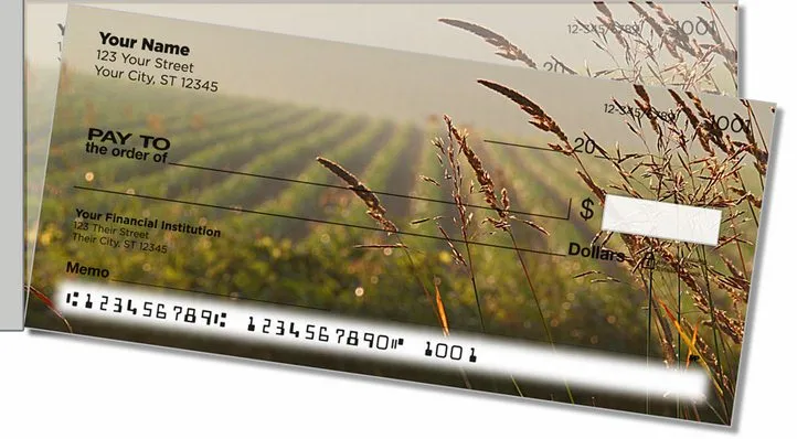 Farm Field Side Tear Personal Checks - Personal Checks