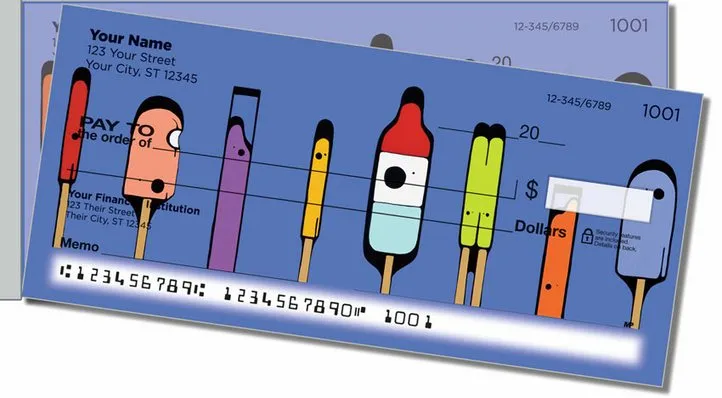 Frozen Treat Side Tear Personal Checks - Personal Checks