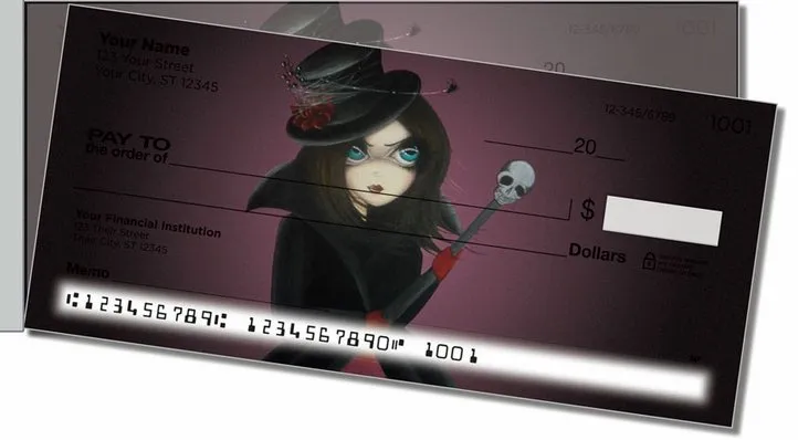 Gothic Side Tear Personal Checks - Personal Checks