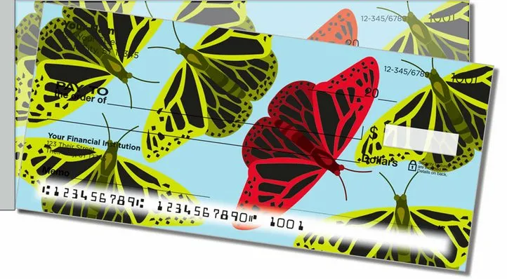Insect Illustration Side Tear Personal Checks - Personal Checks