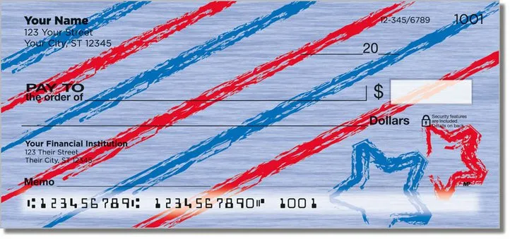 Stars and Stripes 2 Personal Checks - Personal Checks