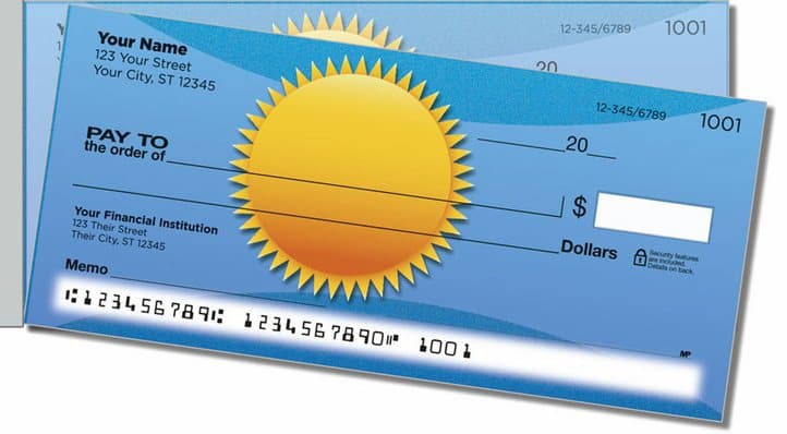Weather Icon Side Tear Personal Checks - Personal Checks